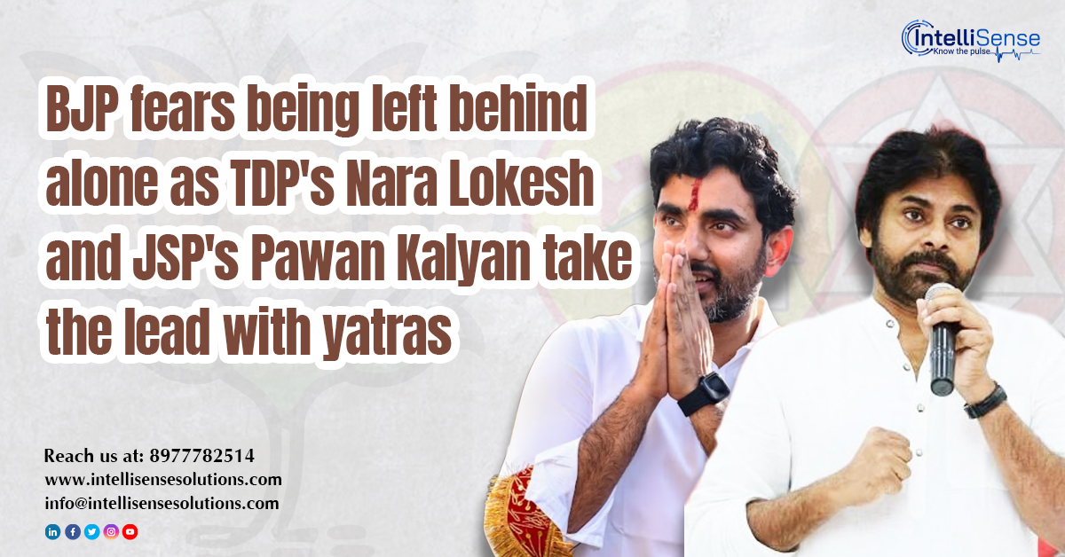 BJP fears being left behind alone as TDP's Nara Lokesh and JSP's Pawan Kalyan take the lead with ...